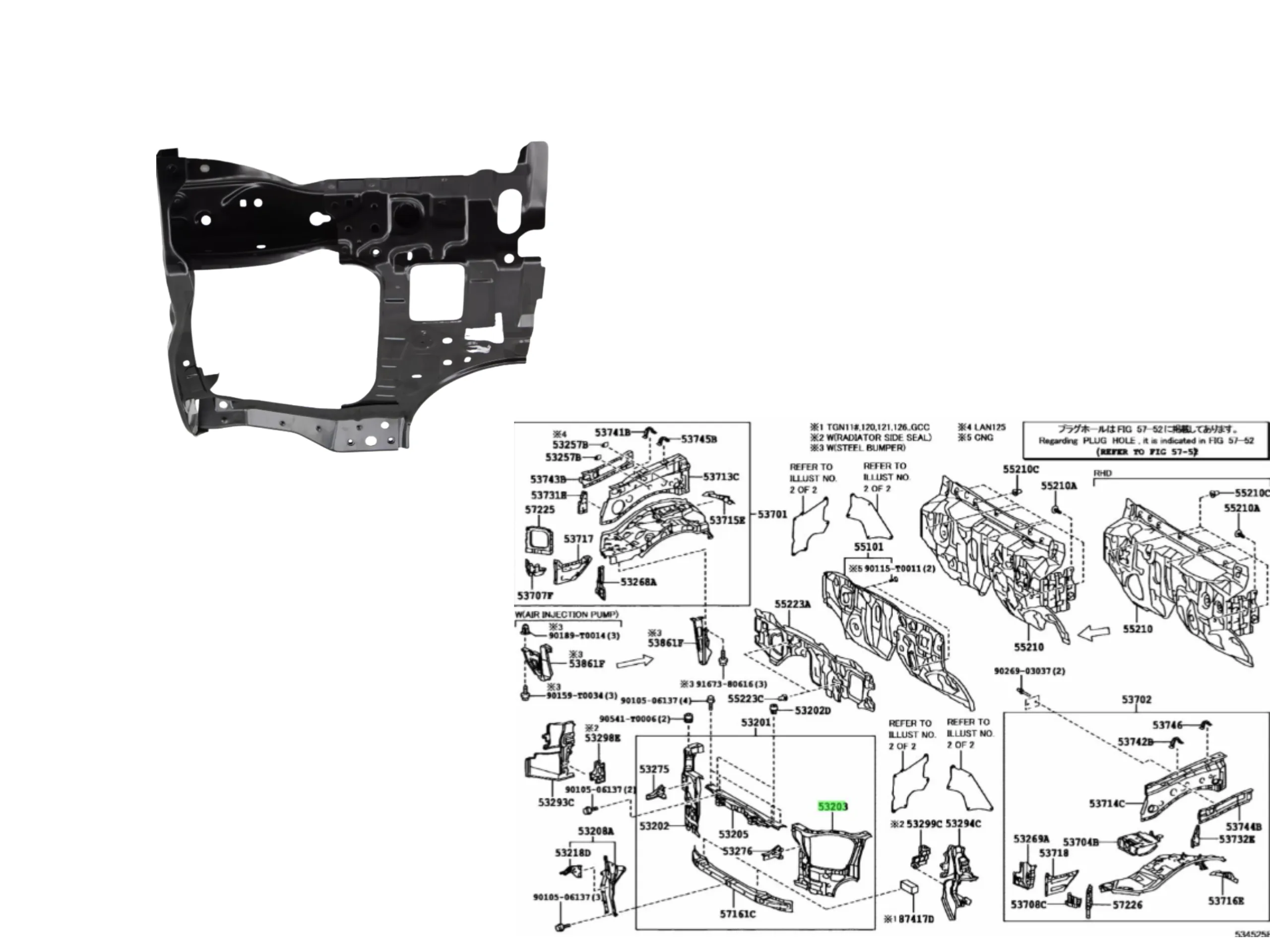 SEDE OPTICA HILUX/SW4 2016- LH - VCA Repuestos