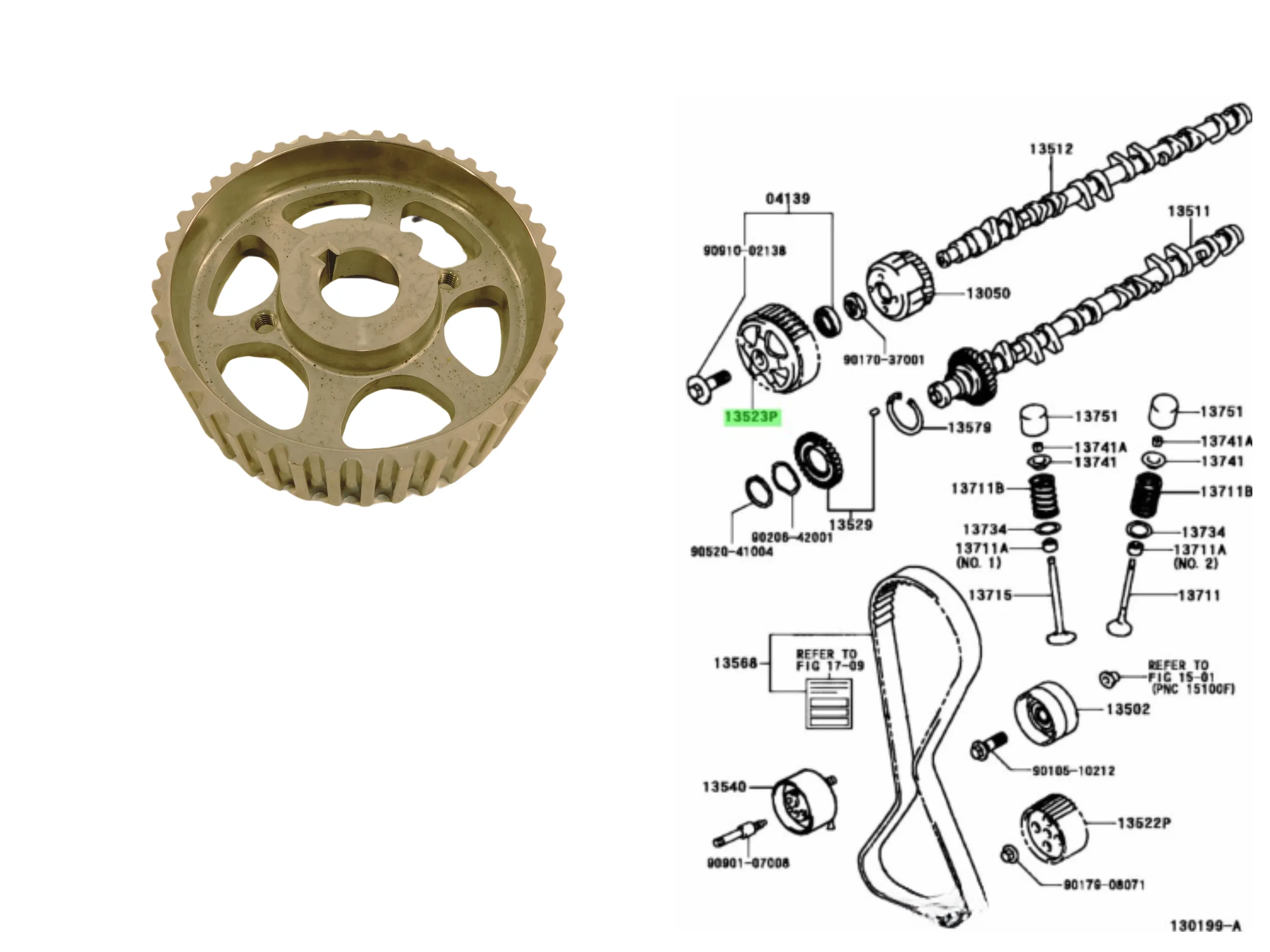 ENGRANAJE ARBOL LEVAS HILUX 92/2004 S/TURBO 3L / 5L NAC - VCA Repuestos
