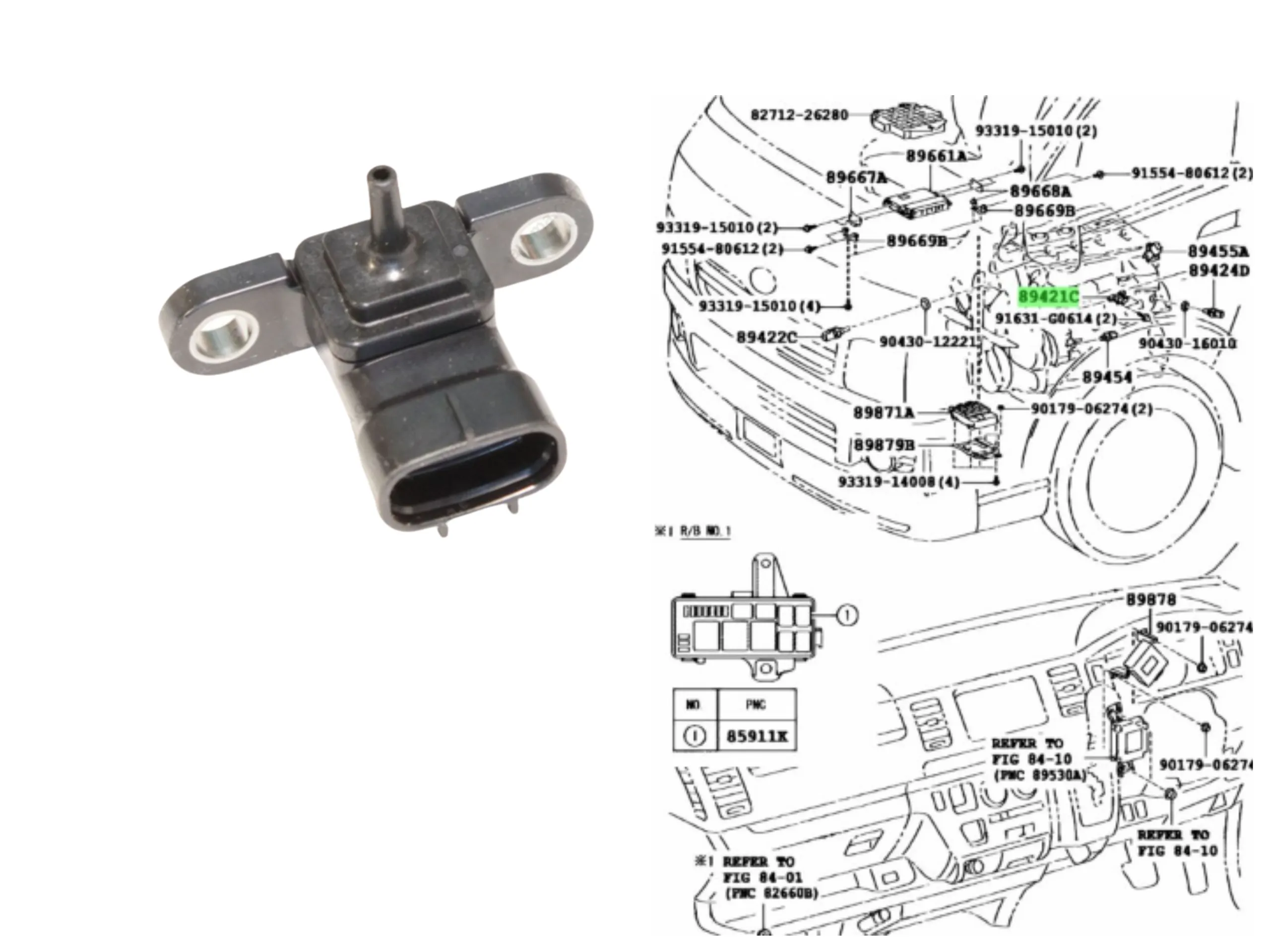 SENSOR PRESION DE TURBO HILUX 2005-11 ALTERNATIVO - VCA Repuestos
